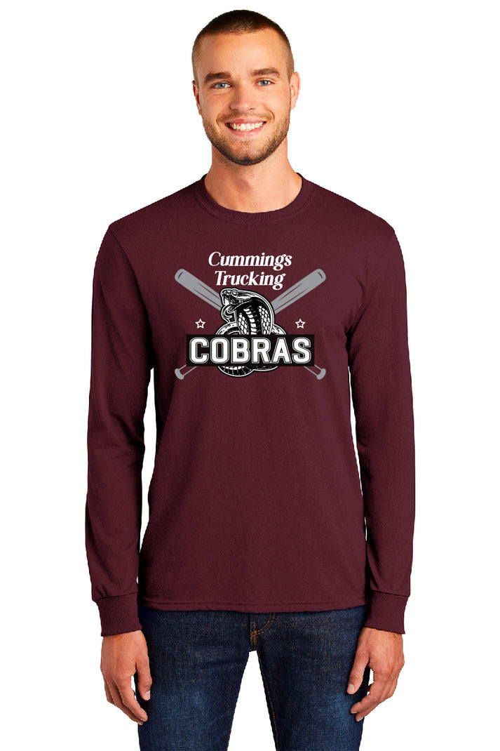 Cobras Baseball Bats Adult Long Sleeve – Wicked Wild Designs